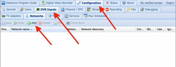 TVHeadend, IPTV & EPG