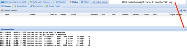 TVHeadend, IPTV & EPG